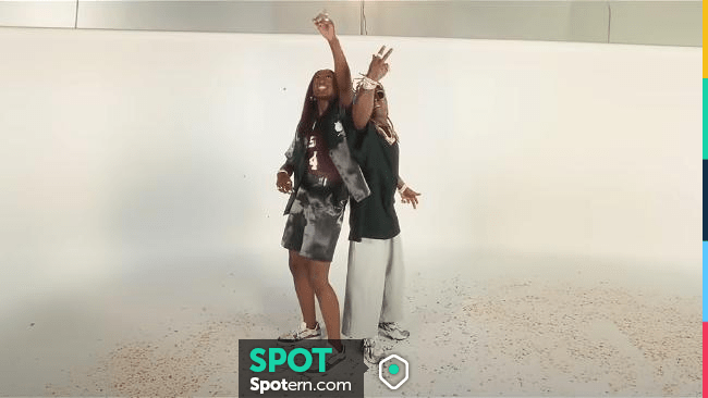 Balenciaga White Grey Faux Suede Runner Sneakers Portées Par Lil