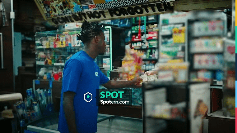 Amiri Royal Blue Stacked Bones T Shirt worn by Quando Rondo in Quando ...