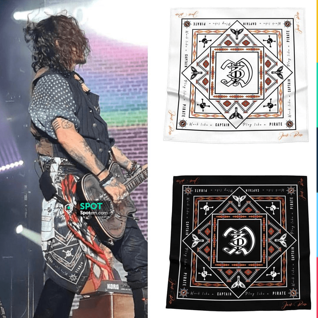 Jack&Rose "JD3" bandana worn by Johnny Depp on @jack_and_rose ...