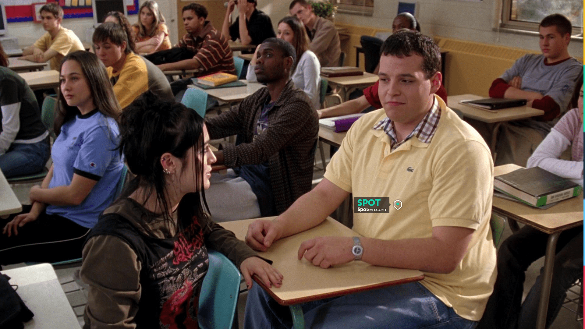 Lacoste Yellow Polo Shirt worn by Damian (Daniel Franzese) as seen in ...