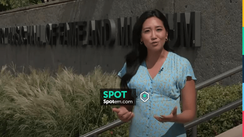 Whistles Floral Crescent Midi Dress worn by Kathy Park as seen in Today ...