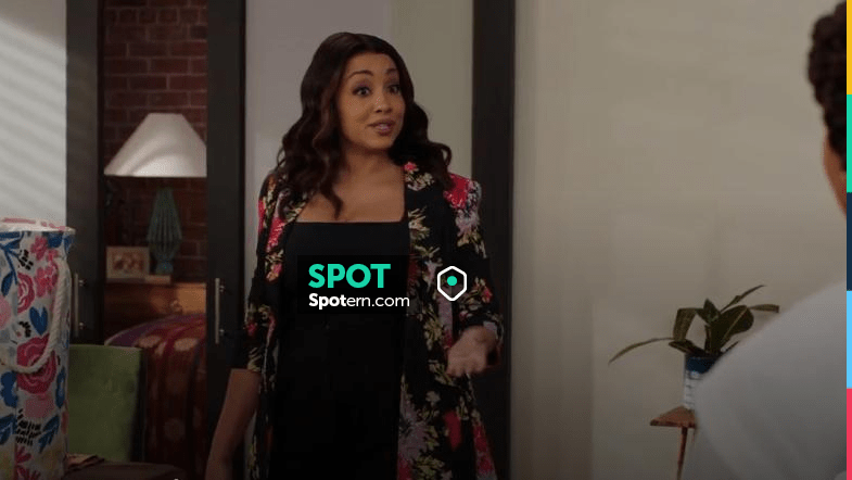 Cinq a Sept Dark Chrysanthemum Scrunched Cheyenne Blazer worn by Tina ...