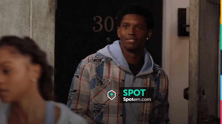 IIecream Harry Running Dog Plaid Flannel Button-Up Shirt in Strong Blue ...