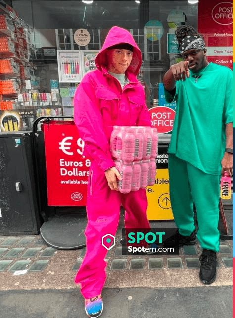 Stussy Hot Pink Gore-Tex Trackpants porté par Central Cee sur le compte ...