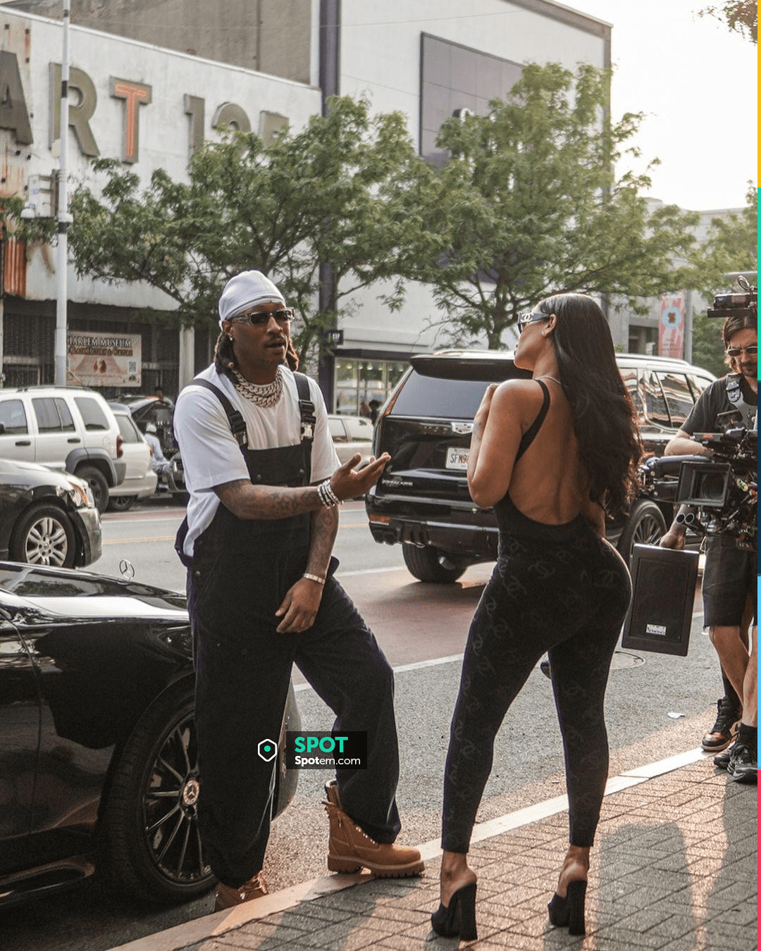 Prada Navy Blue Corduroy Overalls worn by Future on the Instagram ...