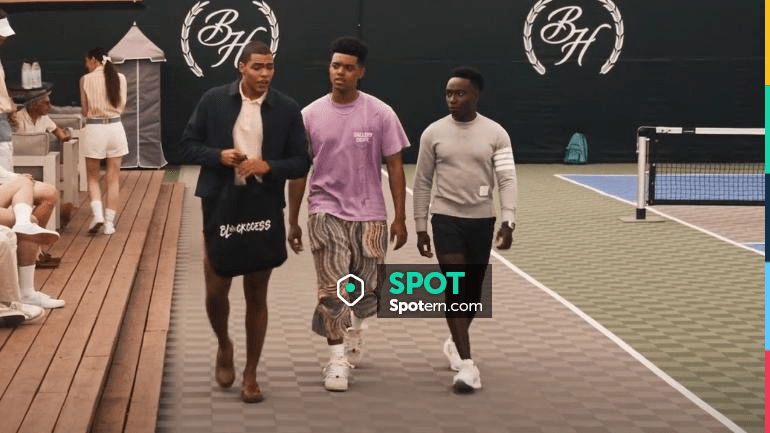 Louis Vuitton Vitelli Swirl-Print Knit Shorts worn by Will Smith ...