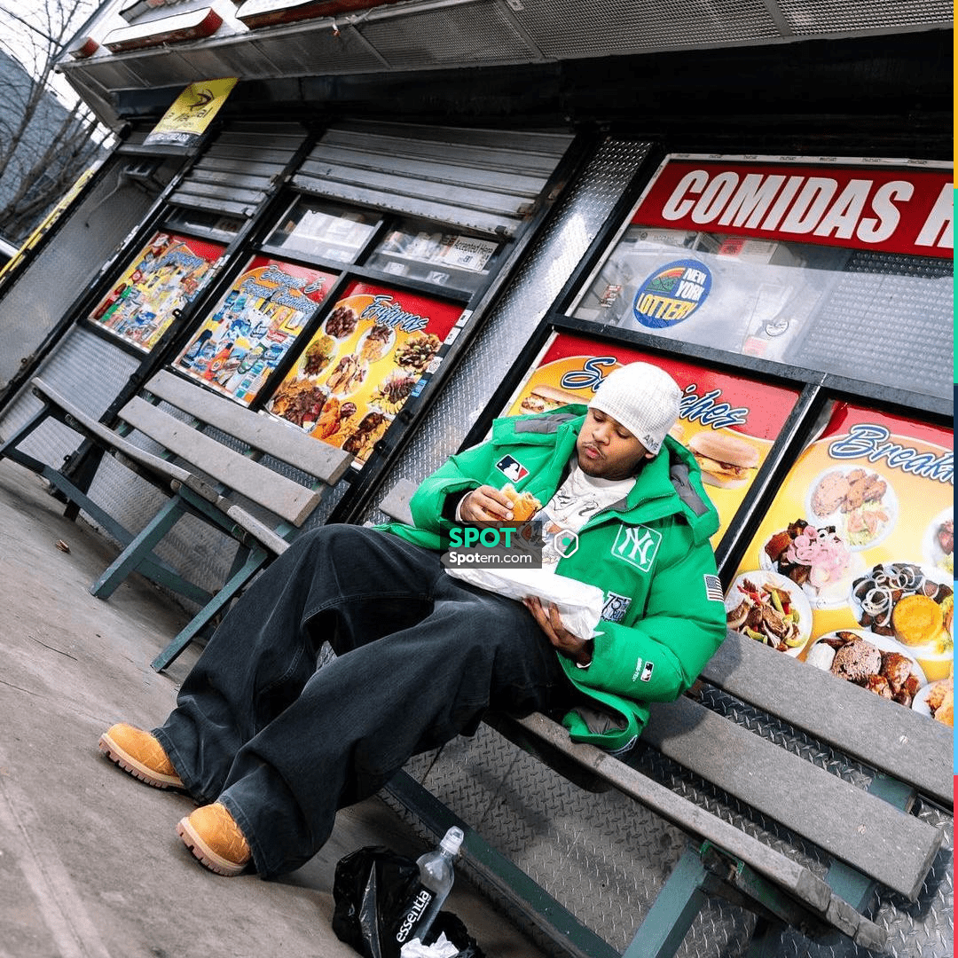 Greedy Unit White Allover Tattoo Print Thermal T-Shirt worn by Fanum on ...