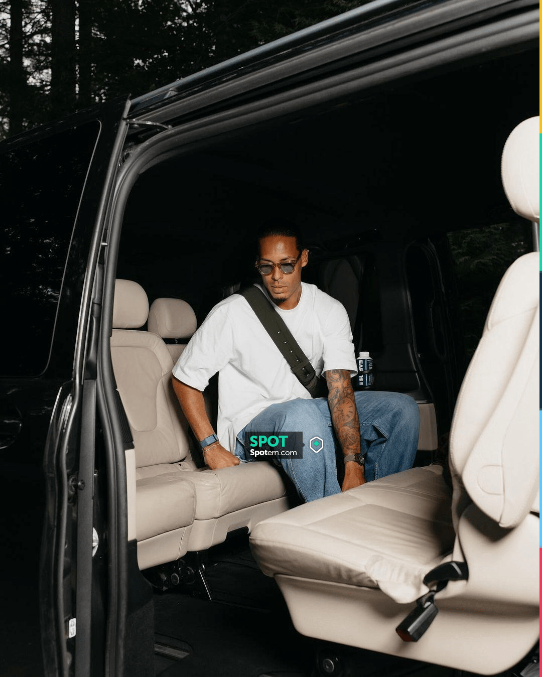 Bottega Veneta Washed Blue Carpenter Pocket Jeans worn by Virgil van ...