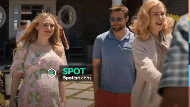 Ganni Robe Midi Smock Rose & Vert portée par Abby Winbury (Dakota ...