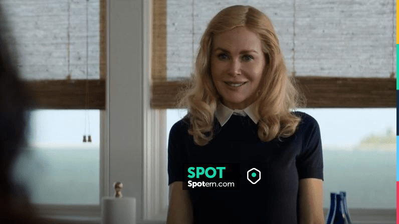 Ralph Lauren Short-Sleeve Cashmere Sweater w/ Detachable Collar worn by ...