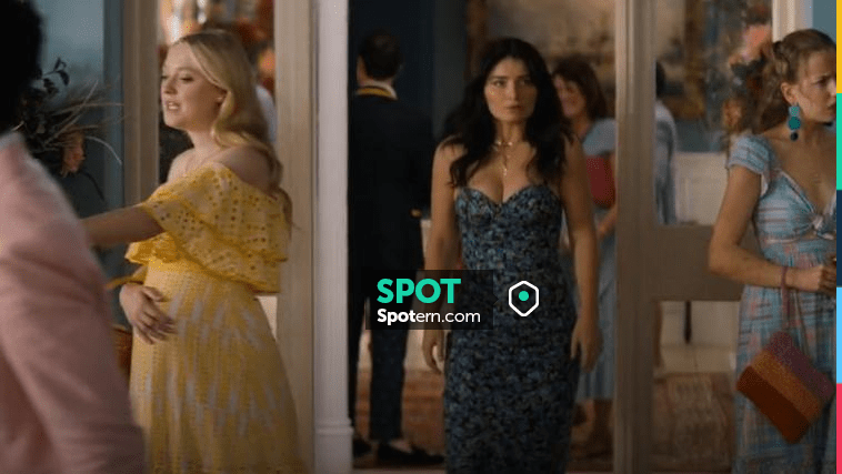 Carolina Herrera Spaghetti Strap Sweetheart Midi Dress worn by Amelia ...