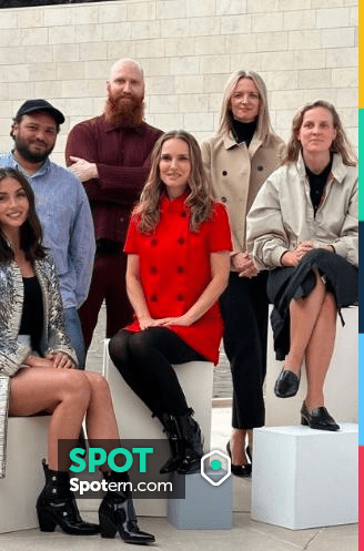 Dior D-Idole Heeled Ankle Boot worn by Natalie Portman at Lvmh Prize on ...