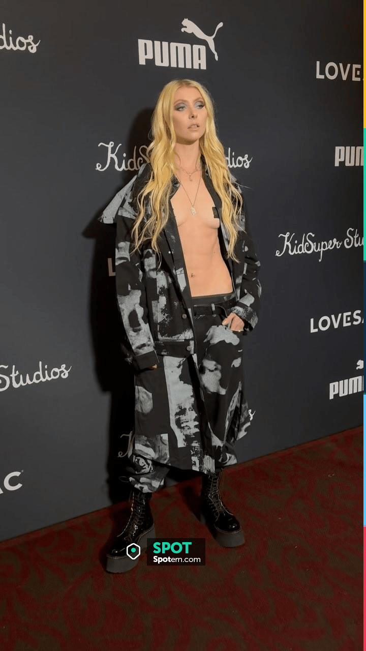 R13 Boots With Plateau Double Stack worn by Taylor Momsen at Attends ...