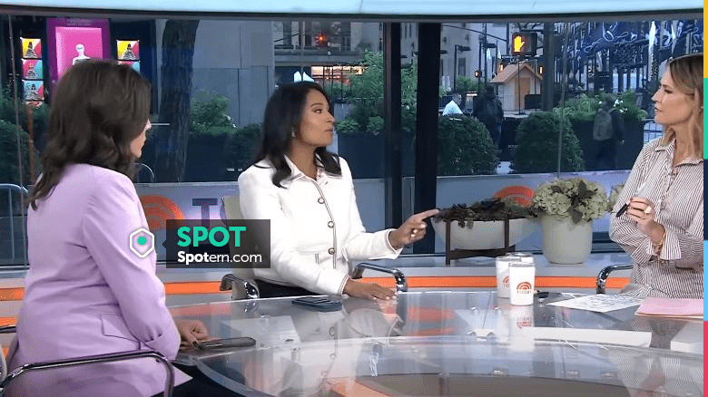 Veronica Beard Miller Dickey Jacket in Barely Orchid worn by Hallie ...