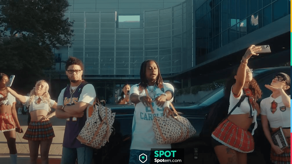 Jean Bape Blue Asia Camo porté par Babyface Ray en Babyface Ray, Veeze ...