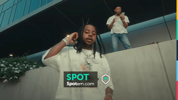 Maison Mihara Yasuhiro White Duck Print T Shirt worn by Babyface Ray in ...