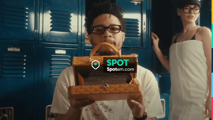 Goyard Yellow Grand Hotel Trunk Bag worn by Veeze in Babyface Ray ...