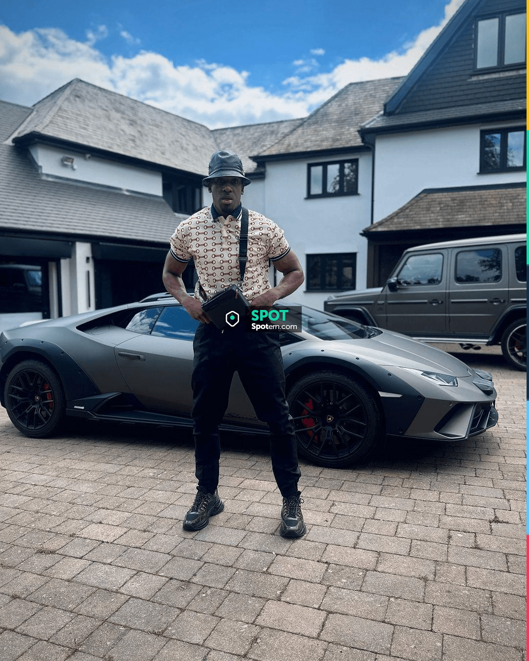 Christian Louboutin Black Leather Kipipouch Camera Bag worn by Bugzy ...