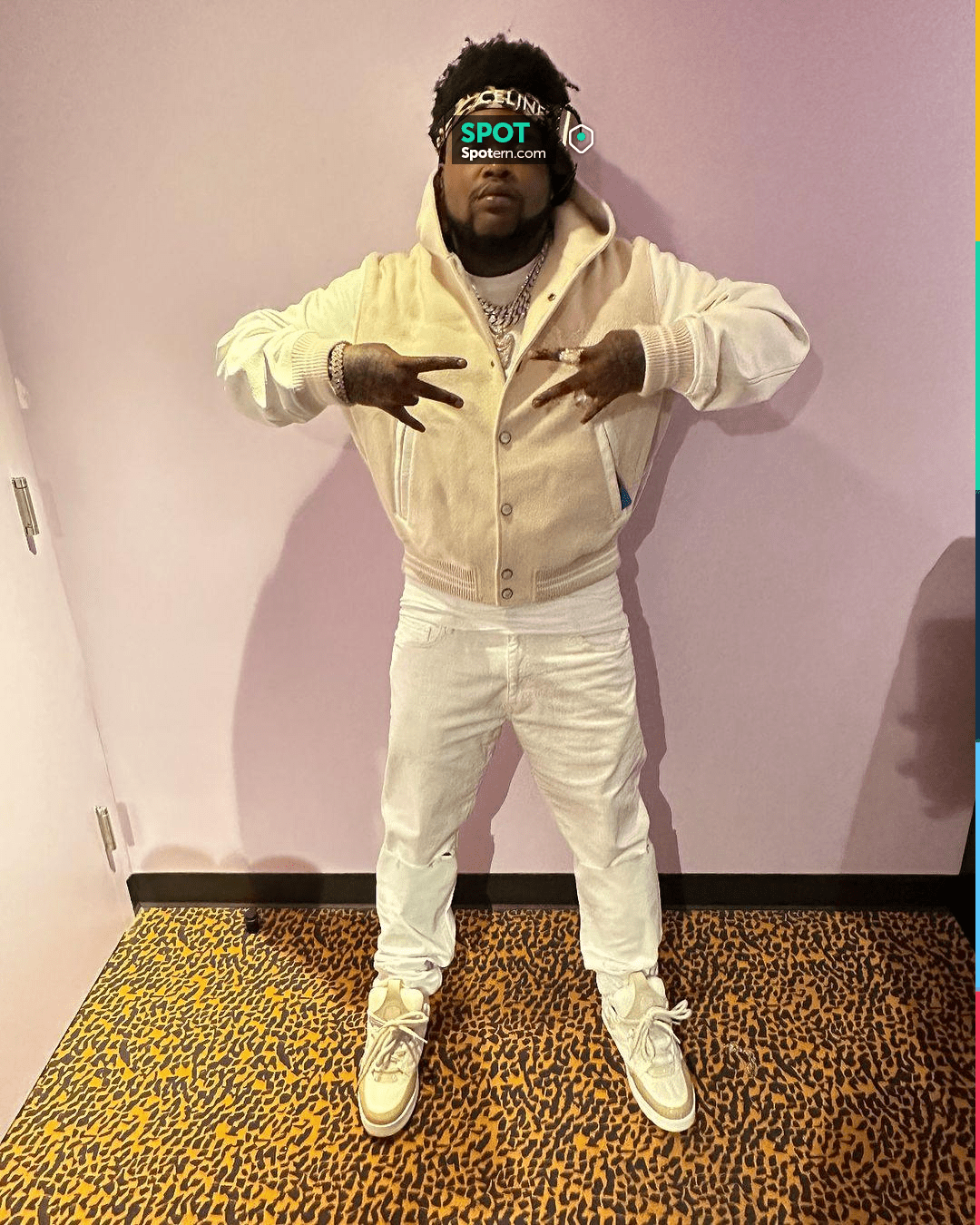 Celine Black & Brown Camo Mirrored Goggles worn by BossMan Dlow on the ...