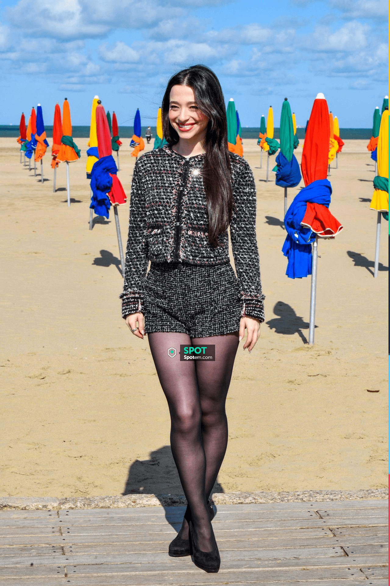 Mikey Madison is wearing Sheer Tights for 50th Deauville Festival ...