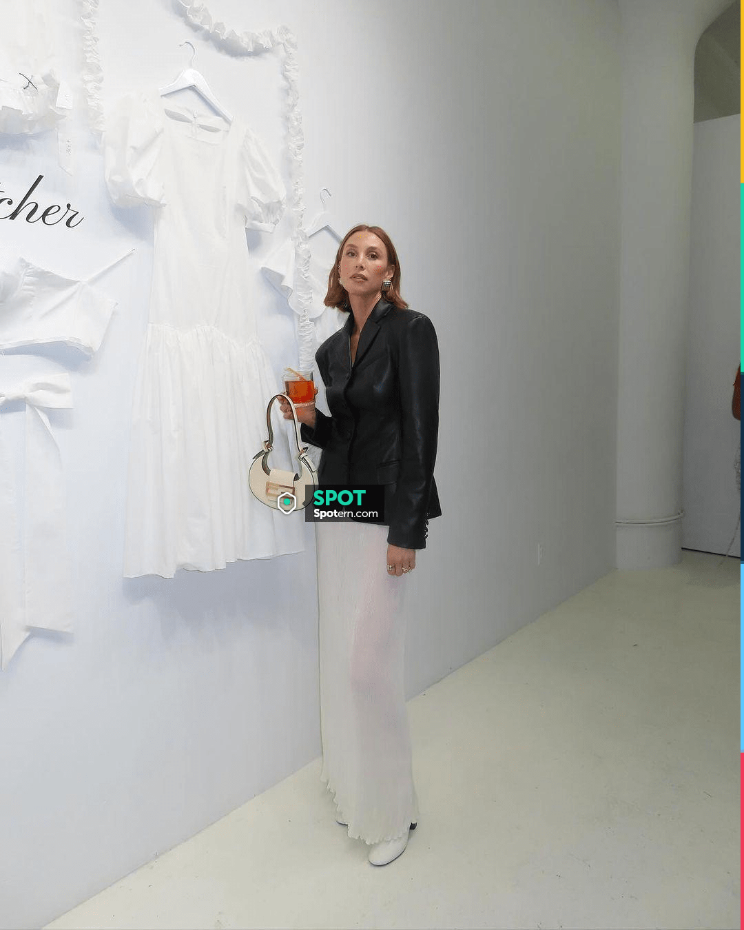 Fendi Cookie Leather Mini Bag worn by Whitney Port at Tanner Fletcher ...