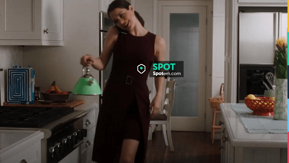 White House Black Market Maroon Dress worn by Kari Baxter (Ali Cobrin ...