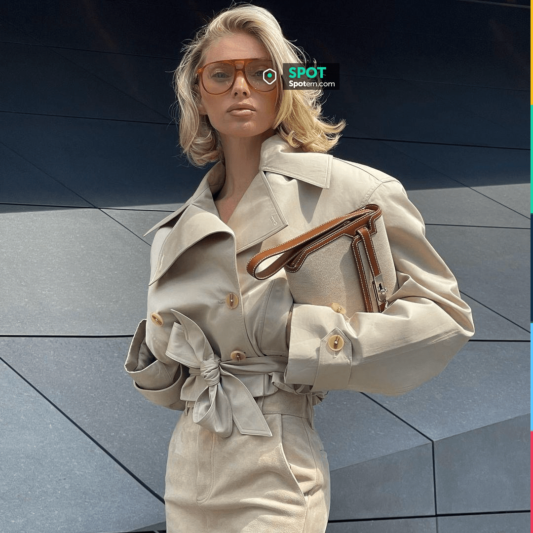 Saint Laurent Sl 596 Dune Sunglasses worn by Elsa Hosk on her Instagram ...