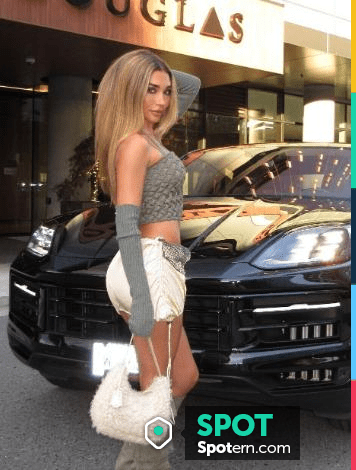 Prada Re Edition 2000 Shearling Mini Bag worn by Chantel Jeffries on ...