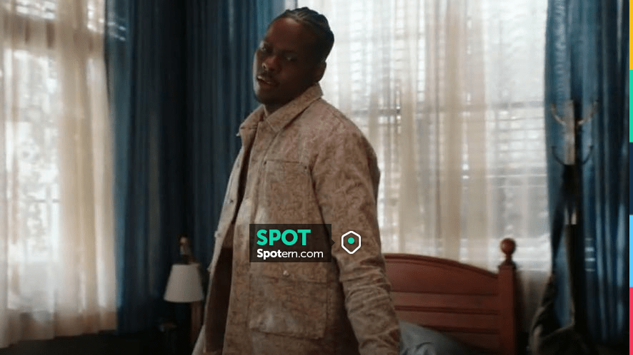 Daily Paper Jabari Herd Jacket In Moonstruck Beige worn by Cam Watkins ...