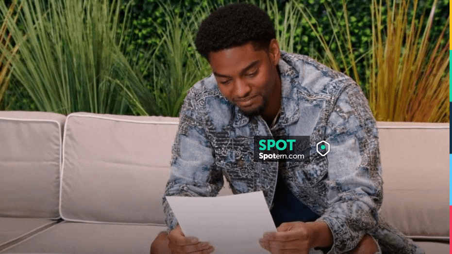 MNML Boro Paisley Trucker Jacket worn by Jessie 'JR' Raymond (Sylvester ...