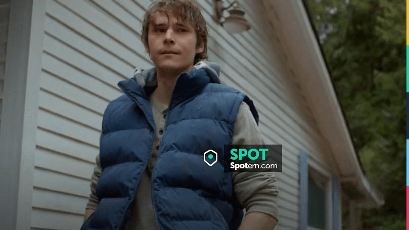 Hanmun Men's Puffer Vest Stand Collar Quilted Sleeveless worn by Jesse ...