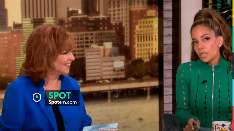 Akris Punto Turquoise Taglio Vivo Boxy Jacket worn by Joy Behar as seen ...