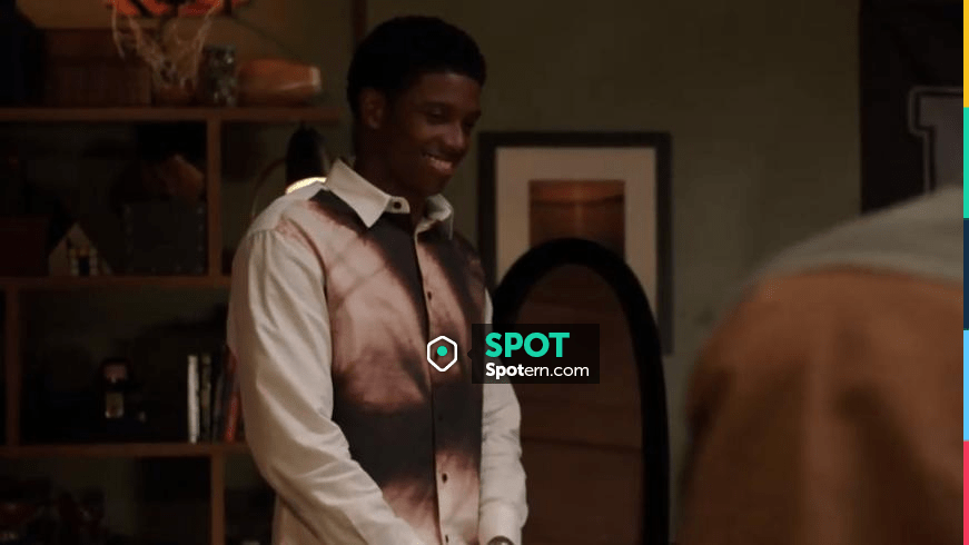 Zara Watercolour Print Shirt worn by Orlando 'Lando' Johnson (Martin ...