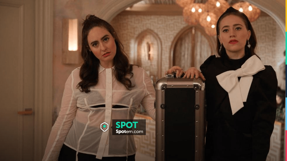 Jacquemus Vela Camisa de malla recortada usada por Trina Brothers ...