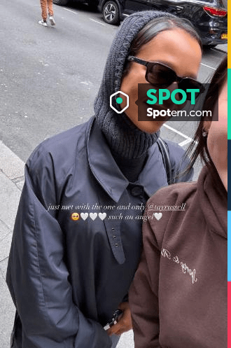 The Row Cashmere Balaclava worn by Taylor Russell in London on ...