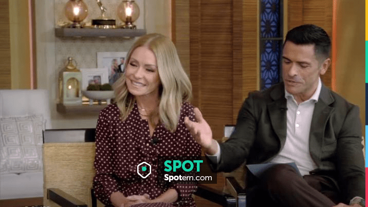 Celine Low Lavalliere Dress worn by Kelly Ripa as seen in LIVE with ...