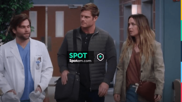 Reiss Flintoff Quilted Zip Through Jacket worn by Dr. Atticus Lincoln ...