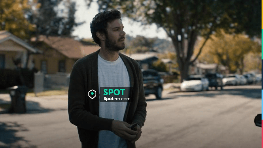 Buck Mason Seafarer Cotton Rib Cardigan worn by Noah Roklov (Adam Brody ...