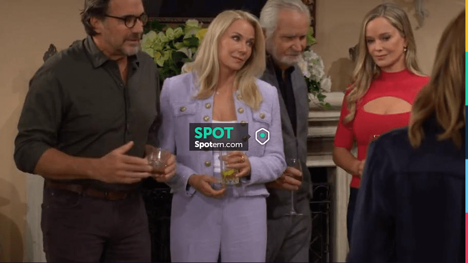 Chaqueta de tweed Generation Love Karson en lila usada por Brooke Logan ...