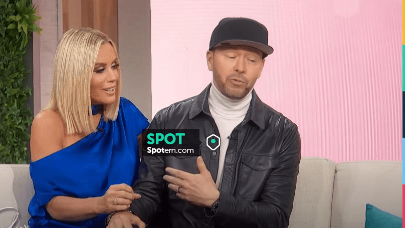 John Varvatos Travis Leather Shirt Jacket worn by Donnie Wahlberg as seen in Sherri on October 2 ...