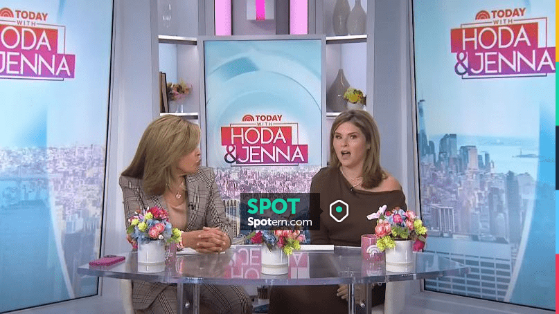 Simkhai Janese Off The Shoulder Midi Dress worn by Jenna Bush Hager as ...