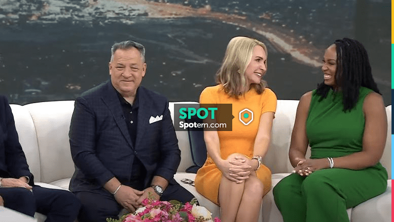 Endless Rose Knit Minidress in Orange worn by Andrea Canning as seen in ...