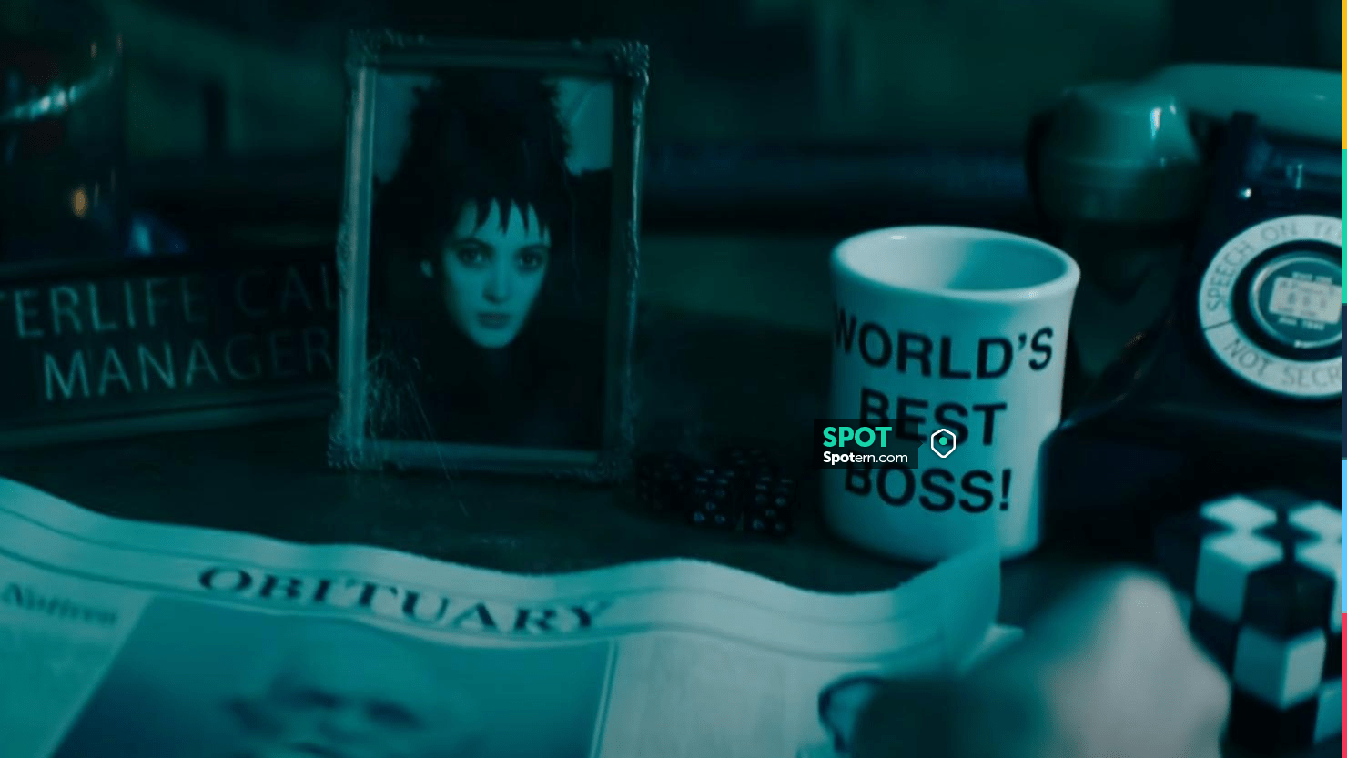 Le meilleur patron du monde ! tasse à café de Lydia Deetz (Winona Ryder ...