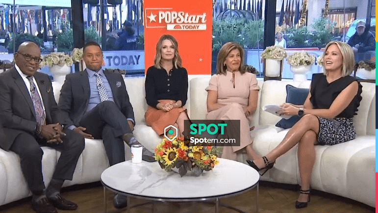 Joseph Blomfield Paneled Leather Midi Skirt worn by Savannah Guthrie as seen in Today on October ...