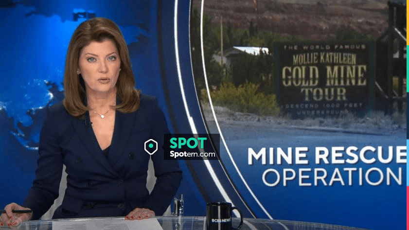 Altuzarra Stretch-wool Blazer in Berry Blue worn by Norah O'Donnell in ...