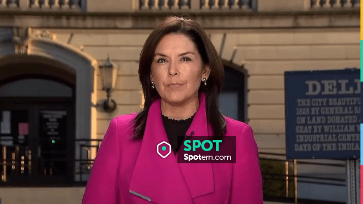 Ted Baker Rosess Coat worn by Meg Oliver as seen in CBS Evening News on ...