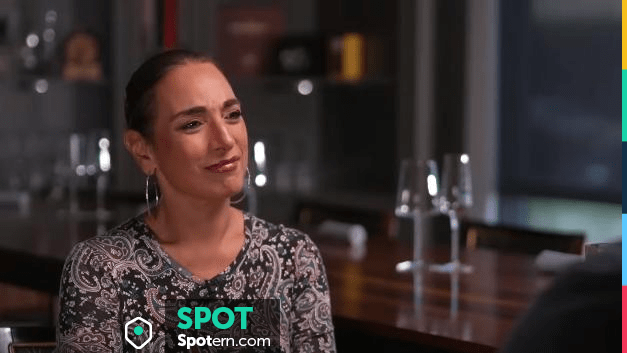 Joie Aja Paisley-Print Ruched Dress worn by Michelle Miller as seen in ...