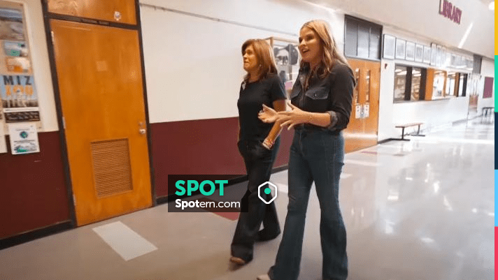 Cinq A Sept Benji Wide Leg Jeans usados por Hoda Kotb como se ve en ...
