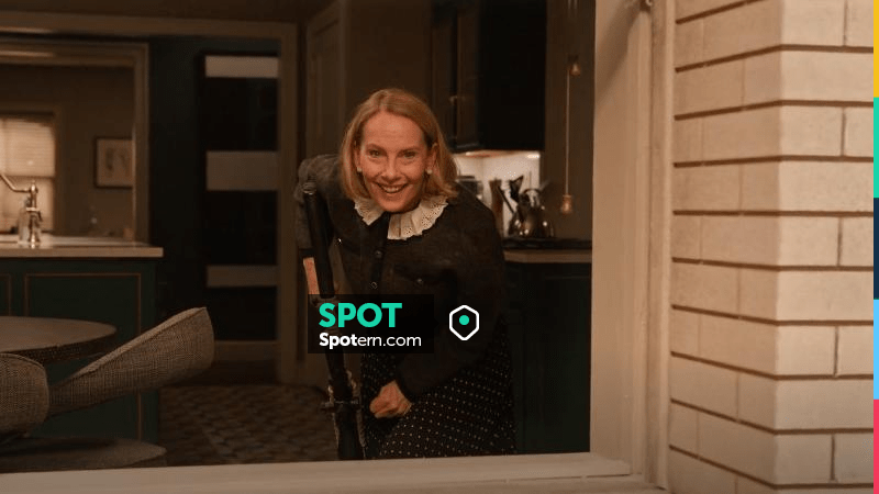 Maje Lace-Collar Wool Cardigan worn by Jan Bellows (Amy Ryan) as seen ...