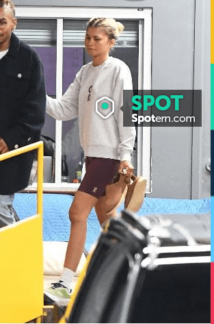 On Running Club Crew Sweatshirt worn by Zendaya Coleman at Leaving ...
